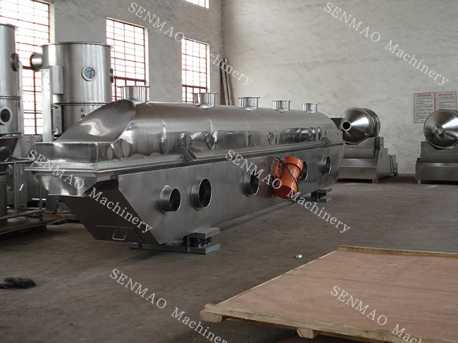 High Output Vibrating Bed Dryer Tannin Coating Cooling Fluid Bed Machine