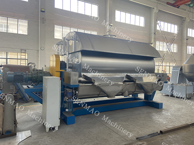 Large Evaporation Rotary Drum Scraper Dryer 15kw Material Drying Equipment