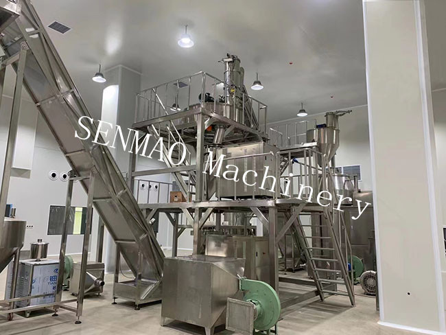 Enteric Coating Dry Powder Granulator 10kw Wet Granulation Equipment
